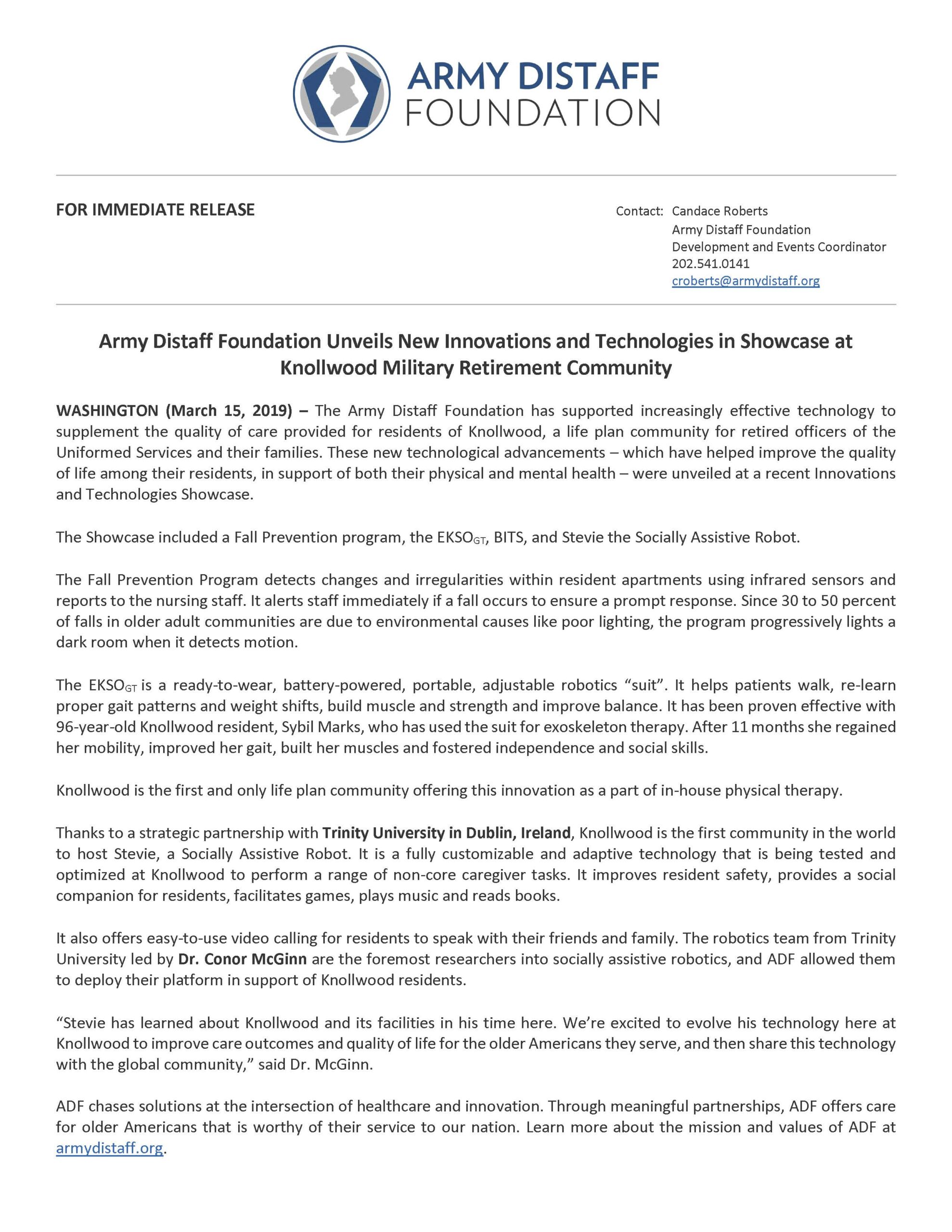 ADF Unveils New Innovations and Technologies - Army Distaff